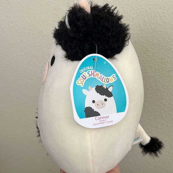 Squishmallows | Toys | Squishmallows Fuzzy Connor The Cow 8 Bnwt Famous ...